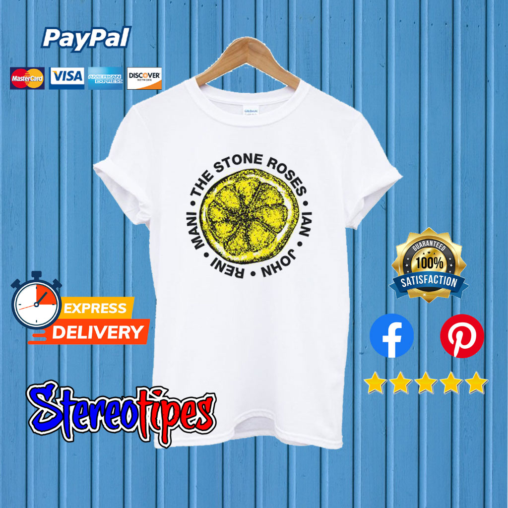 The Stone Roses Lemon Names T shirt - stereotipes